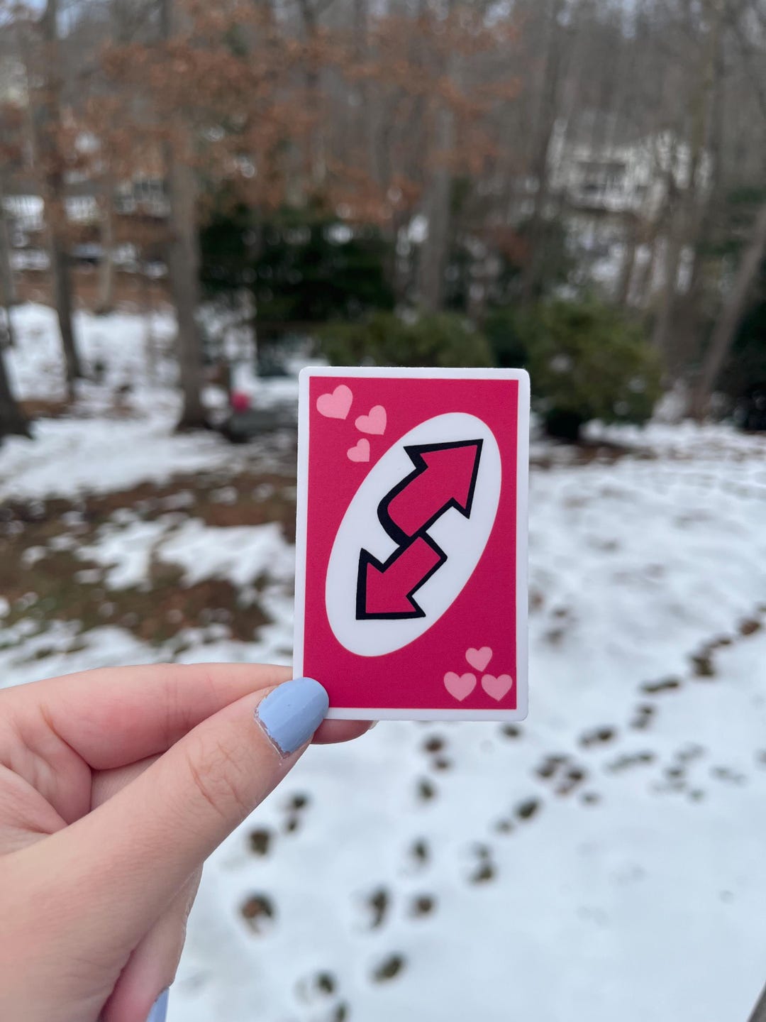 Pink Uno Reverse Sticker - Kawaii Sticker - Vinyl Sticker - Matte ...