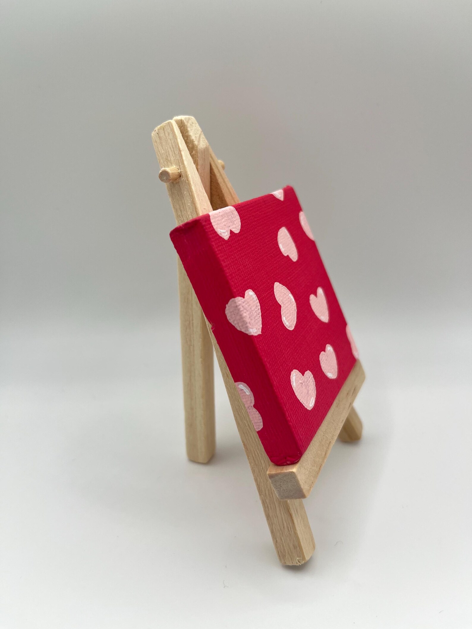 Lovely Hearts Mini Painting - Lovers Art - Mini Canvas - Etsy