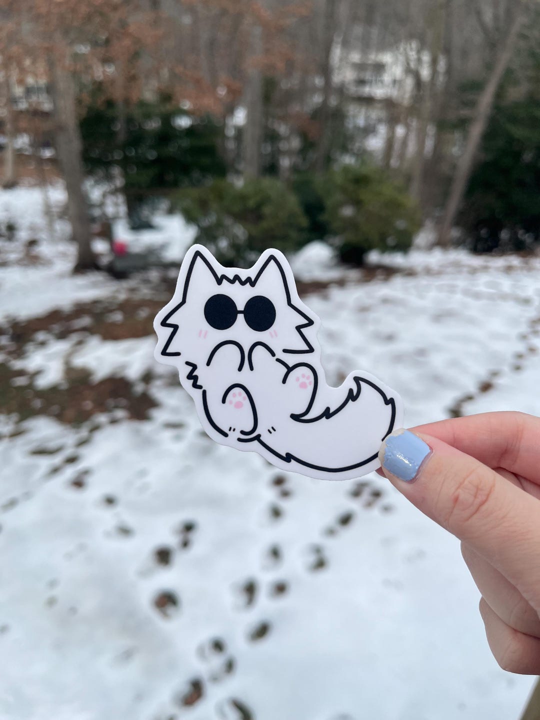 Gojo Cat Sticker - Kawaii - Waterproof - Jujutsu Sorcerer - Anime ...