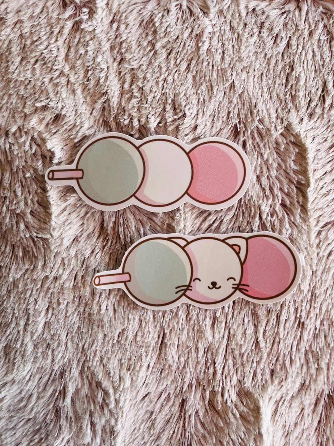 Sakura Dango Sticker - Dango Cat Sticker - Vinyl Sticker - Kawaii ...