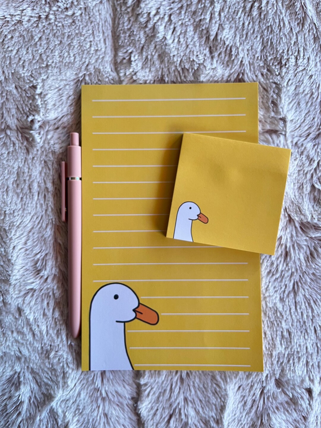 Sir Duck Notepad - Duck Sticky Notes - Stationery - Cute Memo Pad ...