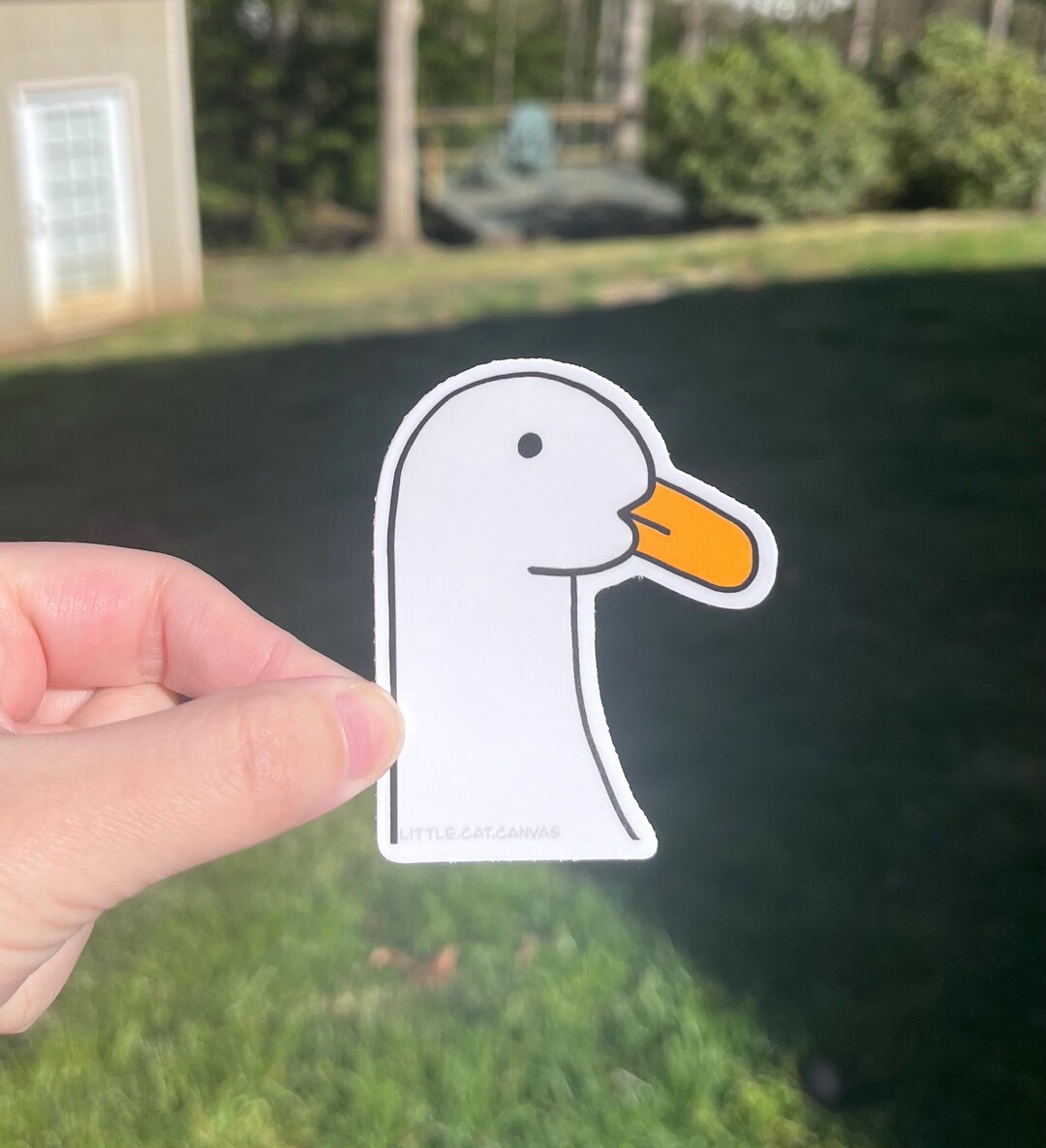 Sir Duck Sticker - Cute Duck Sticker - Vinyl Sticker - Etsy