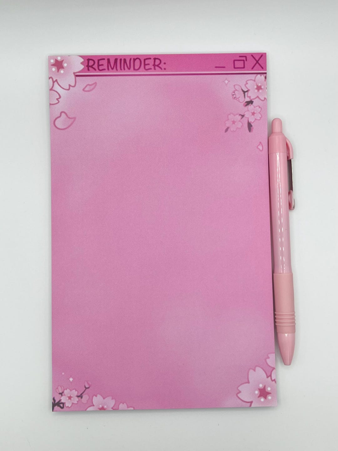 Cherry Blossom Sakura Reminder Notepad - Stationery - Cute Memo Pad ...