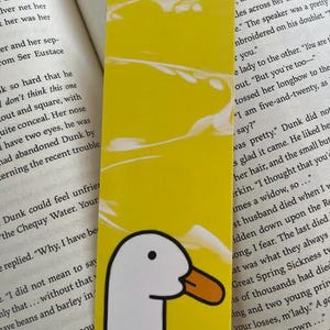Sir Duck - Duck Bookmark - Reading Bookmark - Etsy