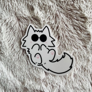 Gojo Cat Sticker - Kawaii - Waterproof - Jujutsu Sorcerer - Anime ...