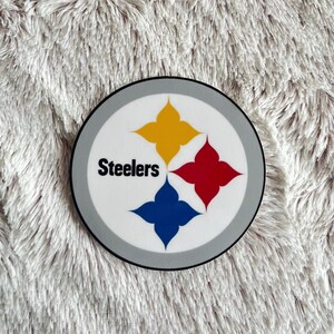 Steelers Sticker - Pittsburgh Steelers - Round Vinyl Sticker ...