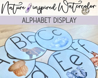 Alphabet Classroom Editable Posters - Etsy