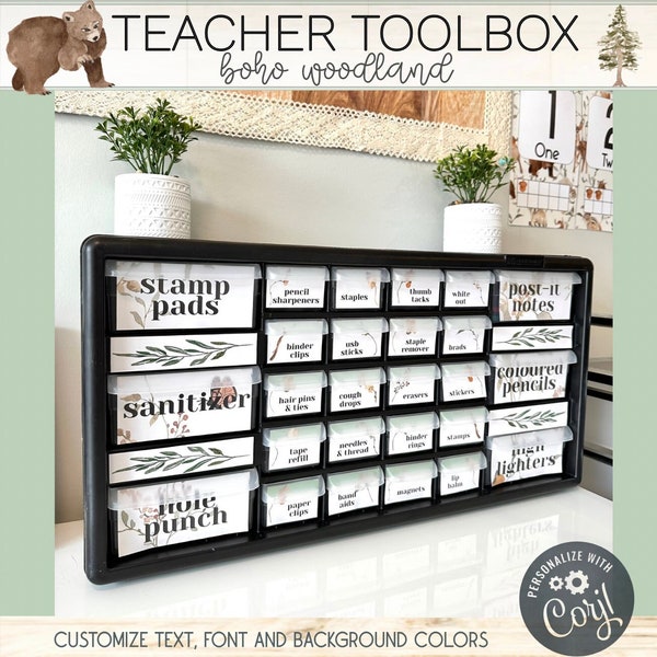 Teacher Toolbox - Etsy