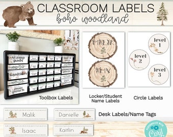 Woodland Animal Classroom Decor Bundle, Adventure Classroom Collection ...
