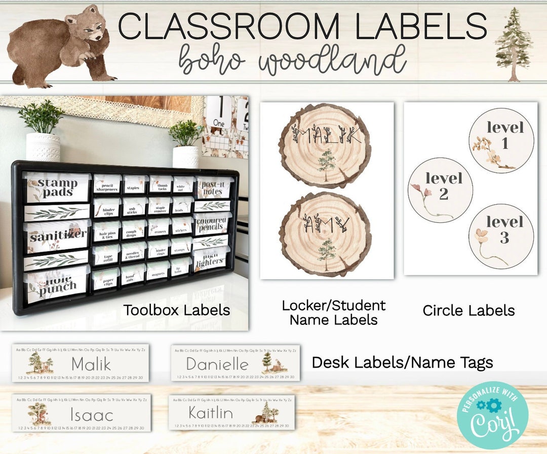 Class Labels | Elementary Classroom Decor Bundle | Teacher Toolbox ...