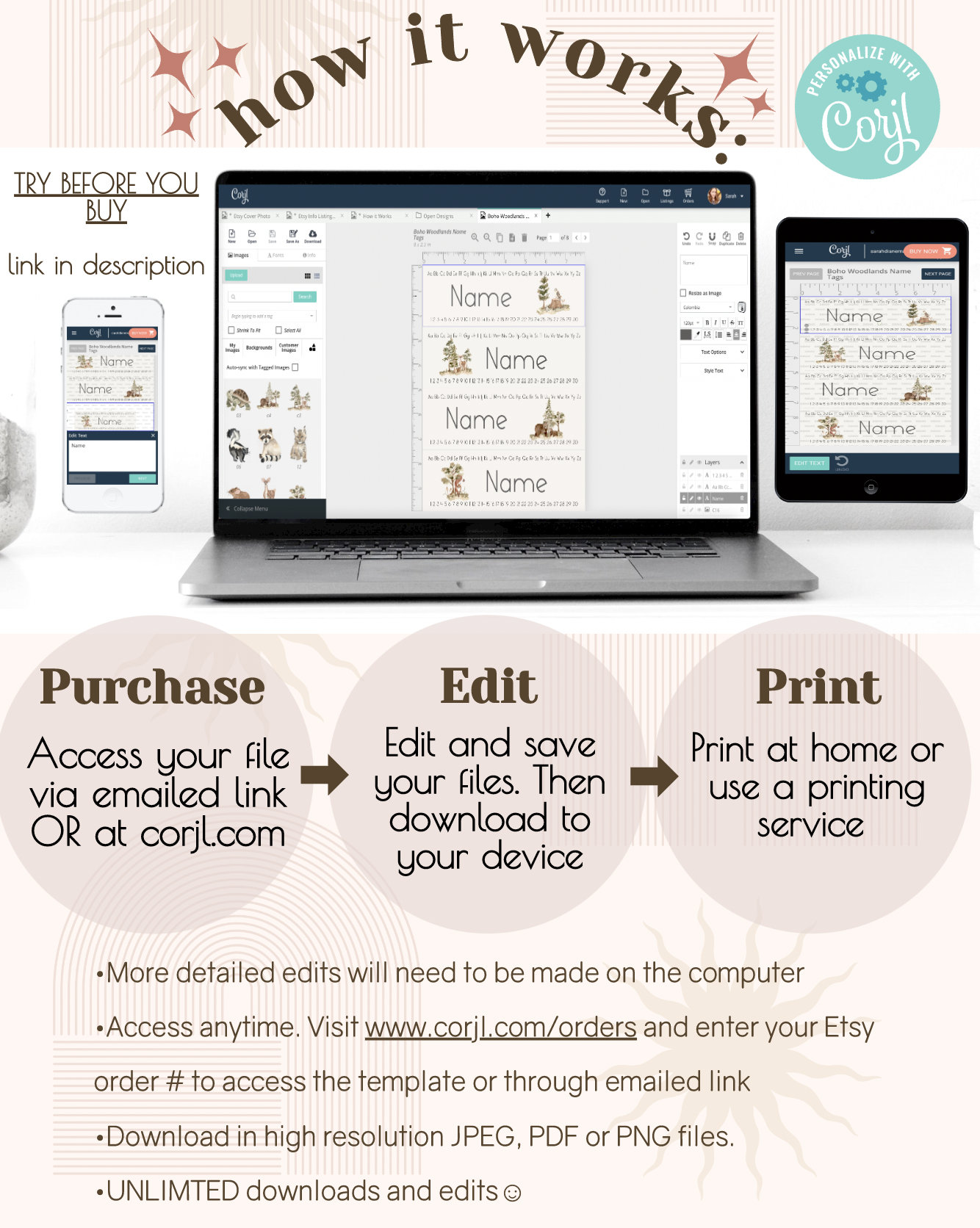 Calendar | Elementary Classroom Decor Bundle | Boho Woodland Theme ...