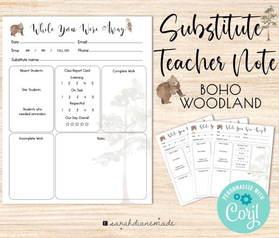 Substitute Feedback Form Template For Teaching Feedback Forms