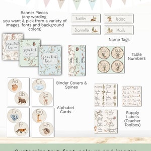 Classroom Decor Bundle | Elementary Decor Package | Boho Woodland Theme ...