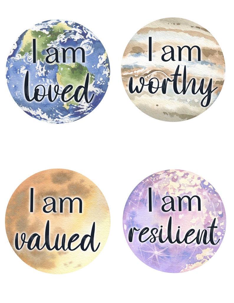 Affirmation Station | Elementary Classroom Decor Bundle | Space Theme ...