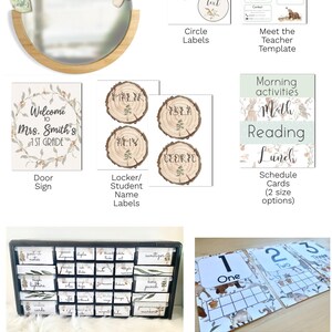 Classroom Decor Bundle | Elementary Decor Package | Boho Woodland Theme ...
