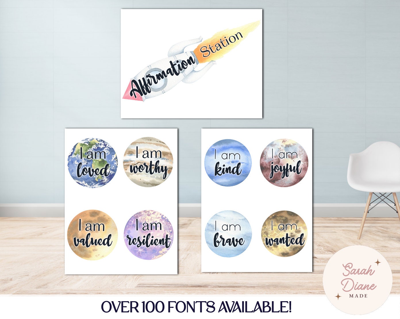 Affirmation Station Elementary Classroom Decor Bundle - Etsy