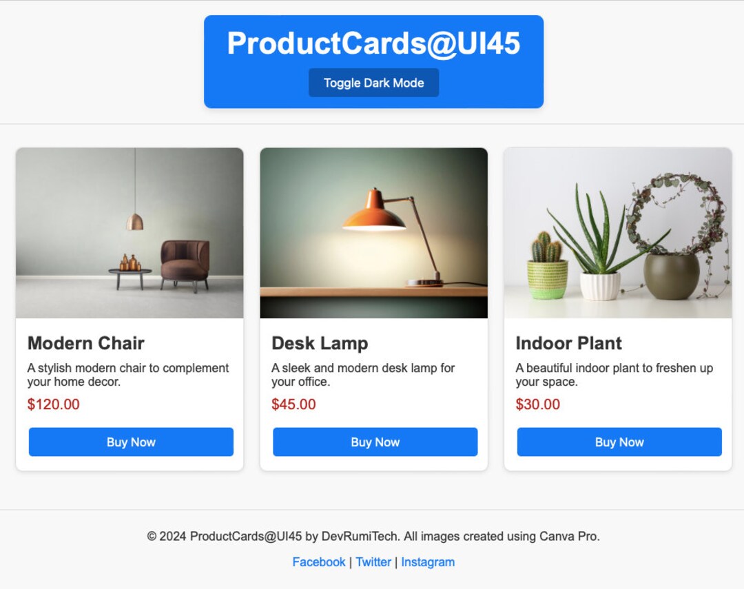Customizable Product Card UI Kit Responsive HTML/CSS Design, E-commerce ...