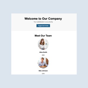 Customizable About Us Page UI Template Editable HTML/CSS Design for ...