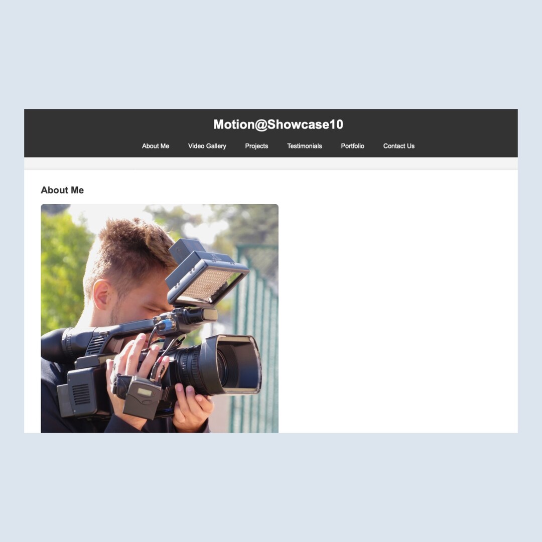 Customizable Motion Showcase Html Css Javascript Animation Template Etsy 0227