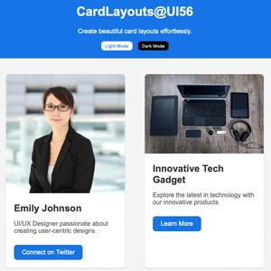 Customizable Card Layouts UI Kit Modern HTML & CSS Design Responsive - Etsy