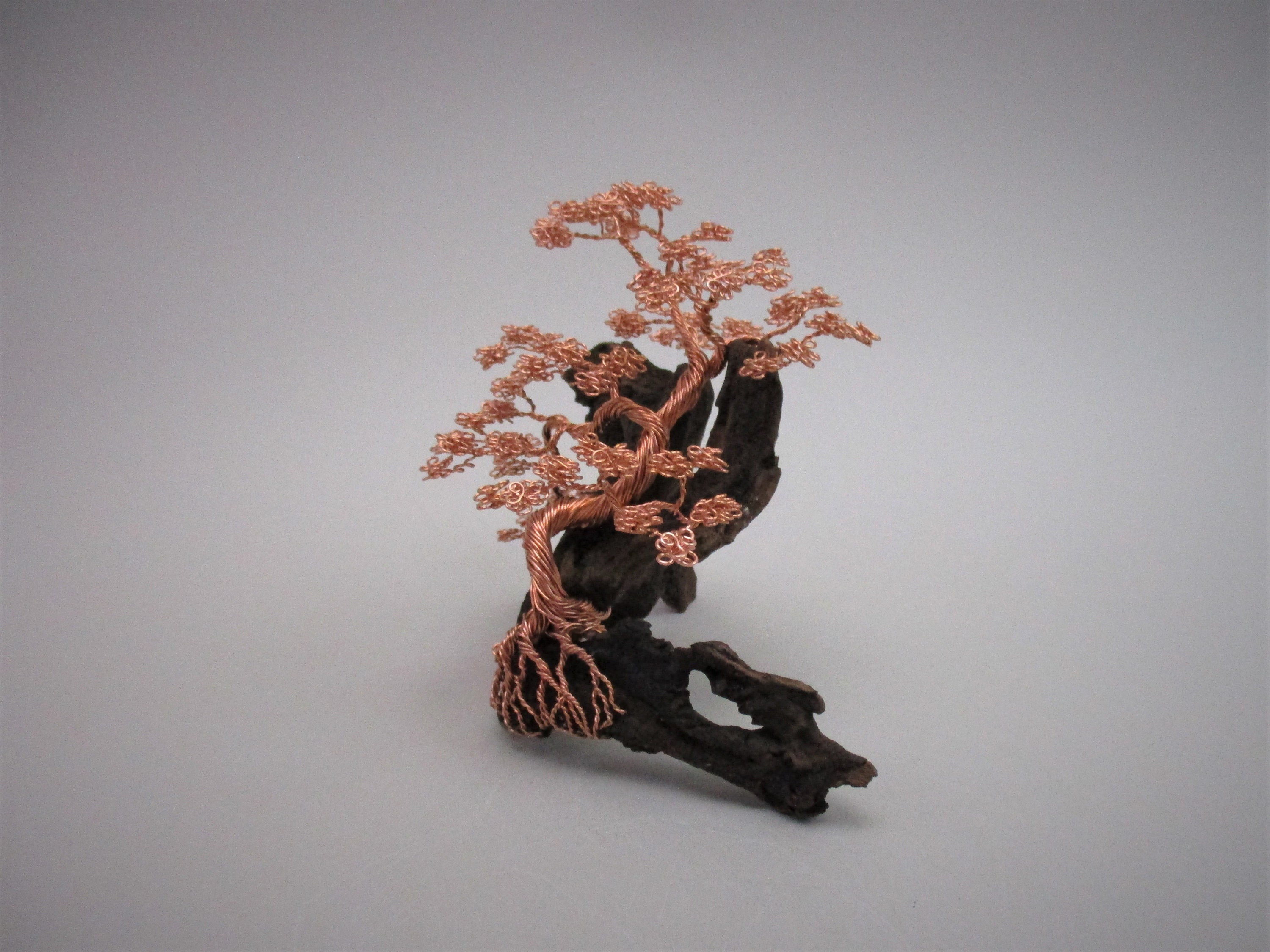 Copper Tree on Unique Driftwood | Etsy