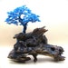 Blue Wire Tree on Driftwood - Etsy