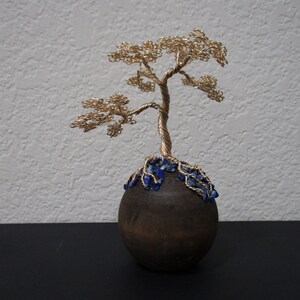 Golden Tree Rooted on Wooden Ball - Etsy