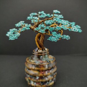 Turquoise Trees in Clay Pot - Etsy