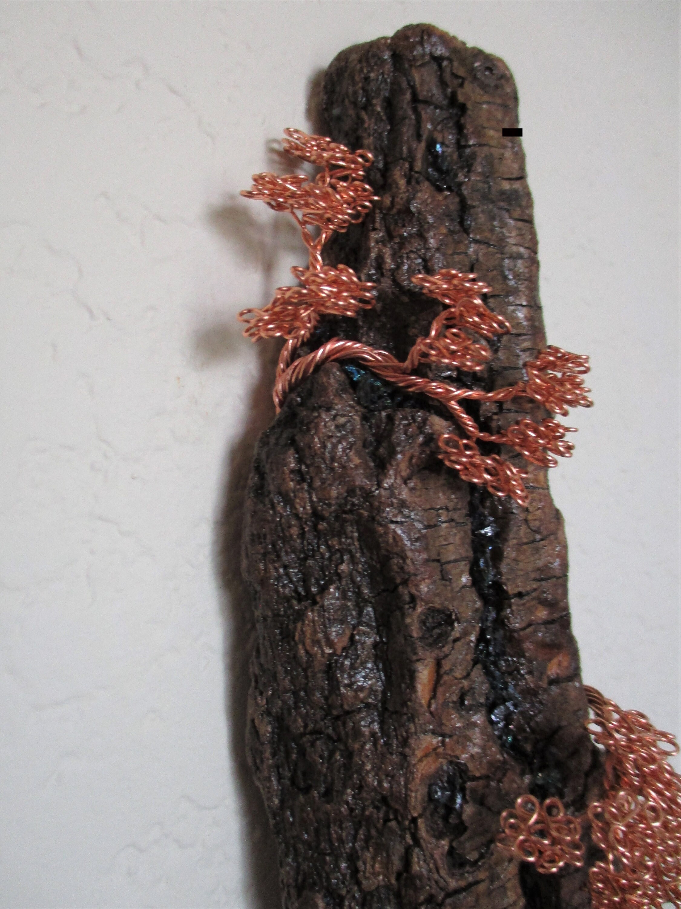 Copper Tree on Bark - Etsy