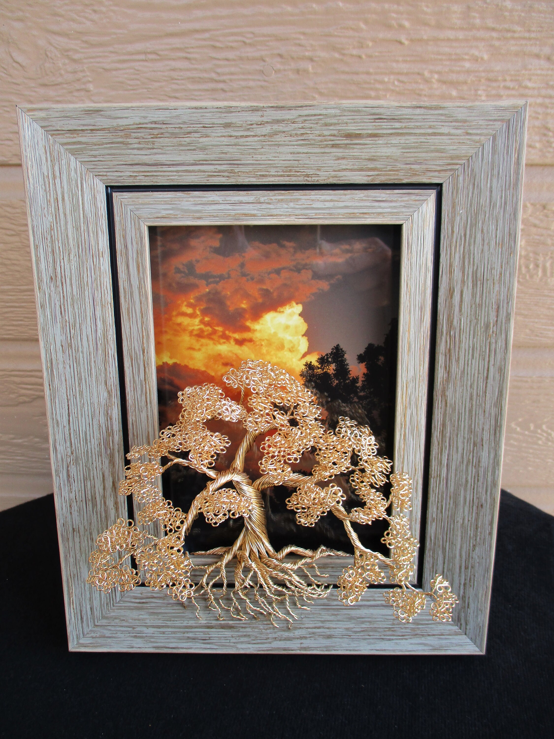 Gold Tree With Sunset Photo - Etsy