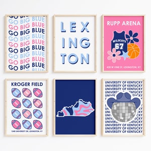 University of Kentucky Digital Prints Preppy Wall Art Tuscaloosa ...