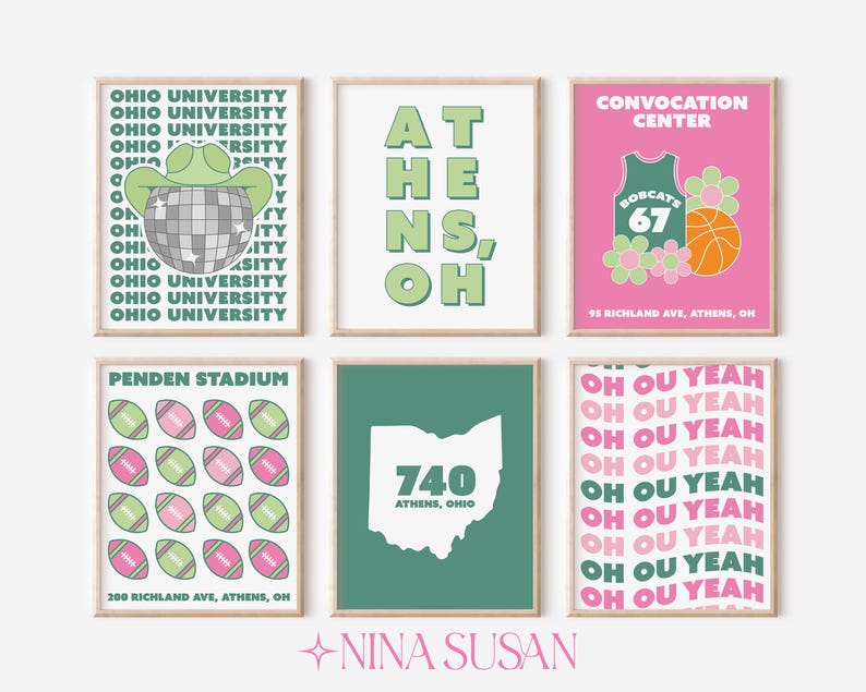 Ohio University Digital Prints - Etsy