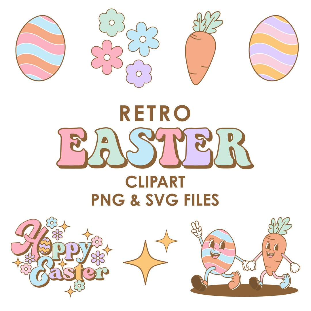 Easter Clipart Pack PNG & SVG - Etsy