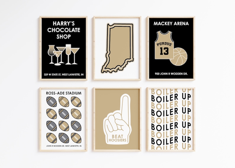 Purdue University Digital Prints - Etsy