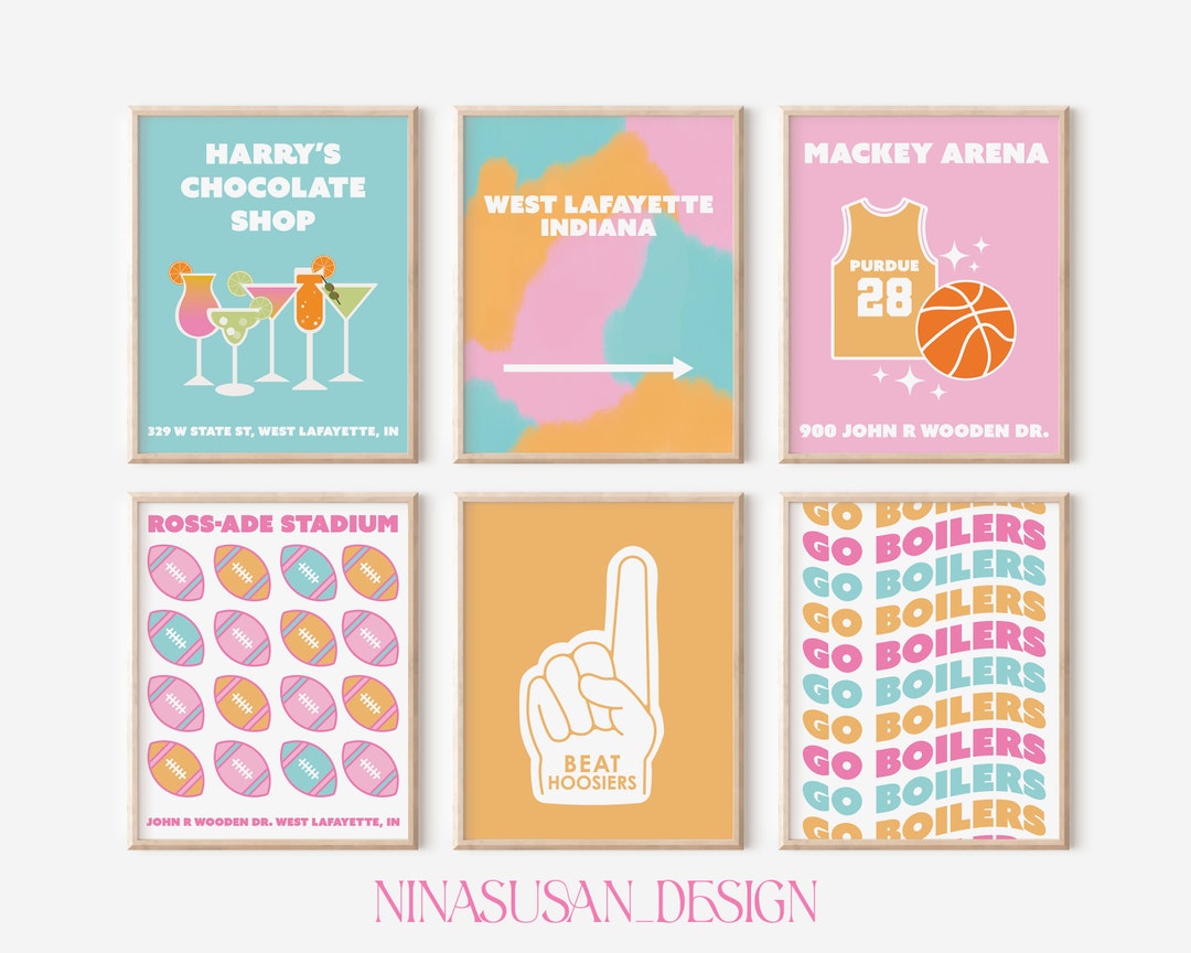 Purdue University Digital Prints - Etsy