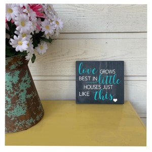 Love Grows Best Sign - Etsy