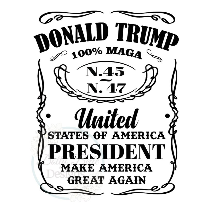 Trump Jack Daniels Labels - Etsy