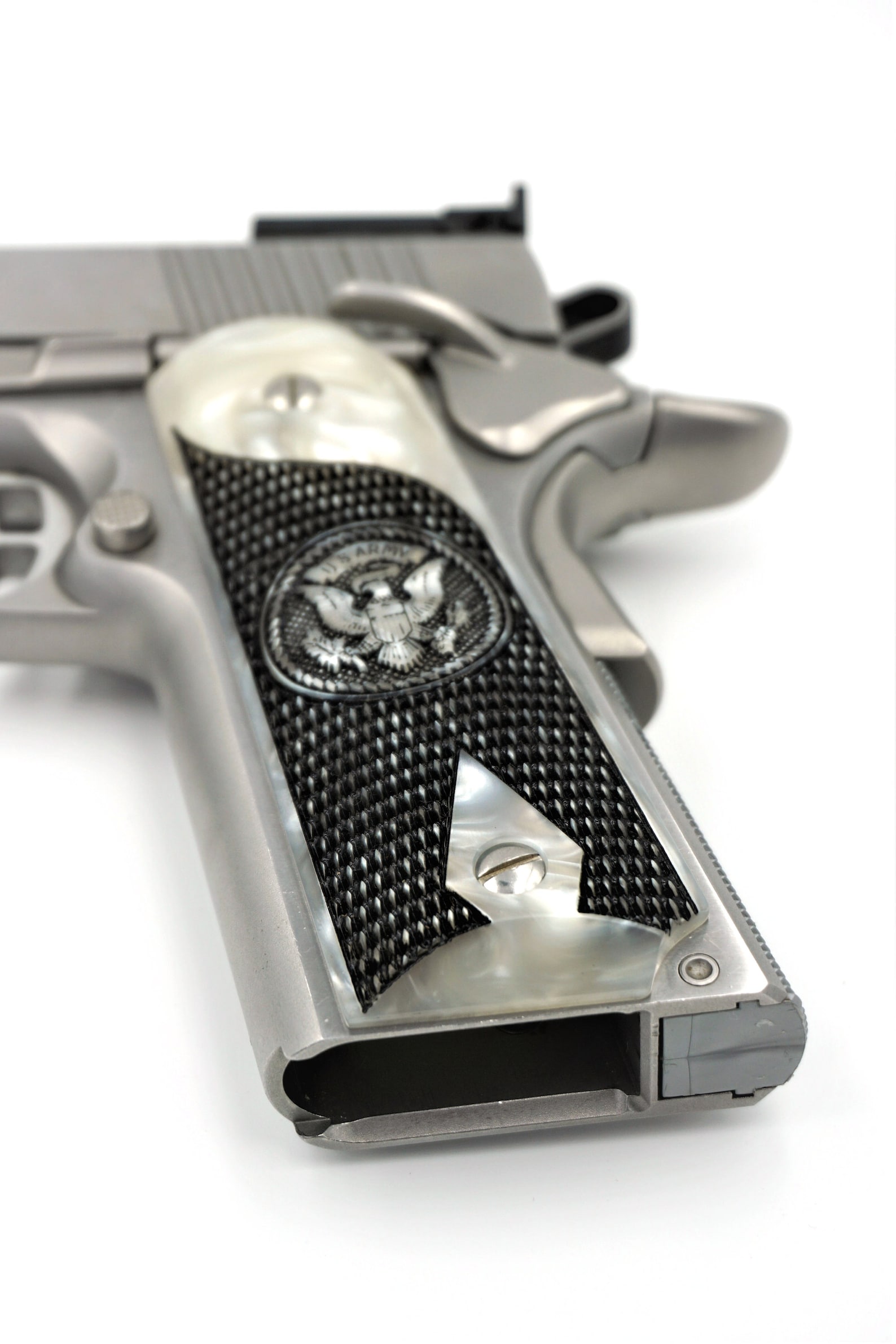 1911 Hand Grip in US Army Design Faux Pearl Kimber Springfield | Etsy