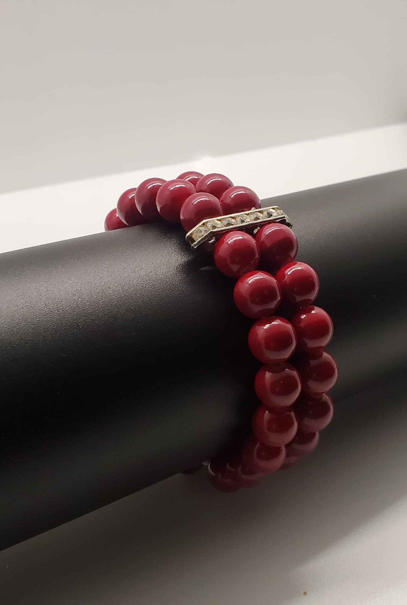 Bracelet for Women, Bracelet for Women, Bead Bracelet, Maroon Bracelet ...