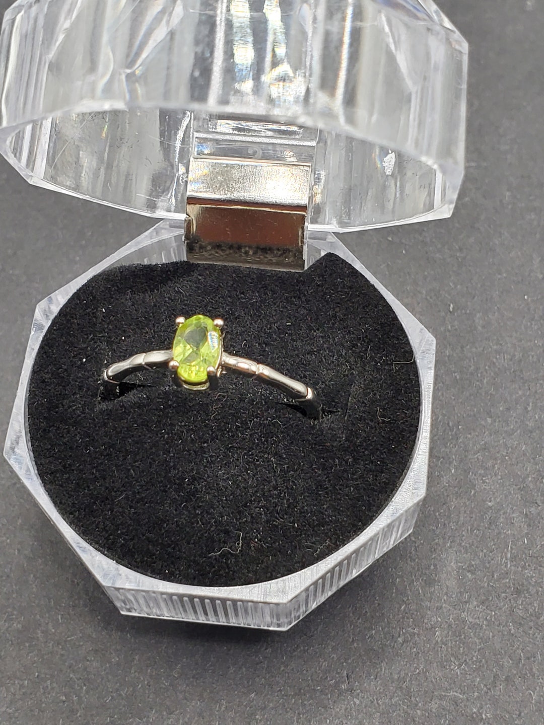 Peridot Skeleton Bone Ring Skeleton Jewelry Bamboo Stalk - Etsy