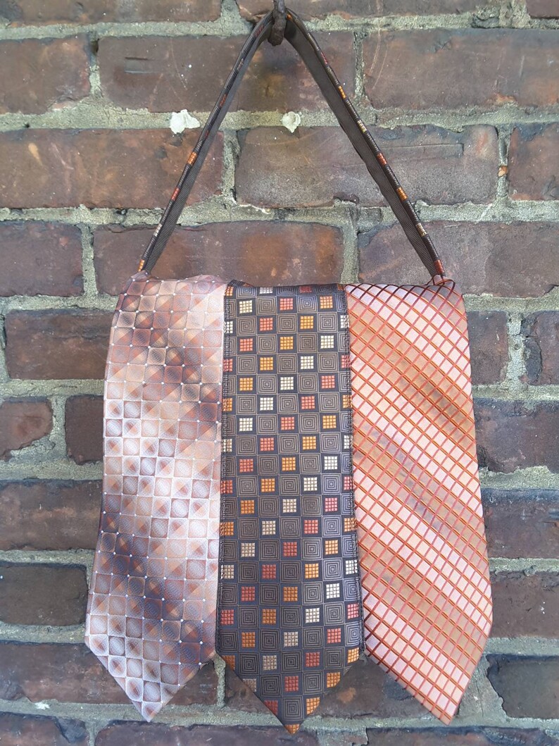 Handbag Made With Upcycled Ties - Etsy Canada