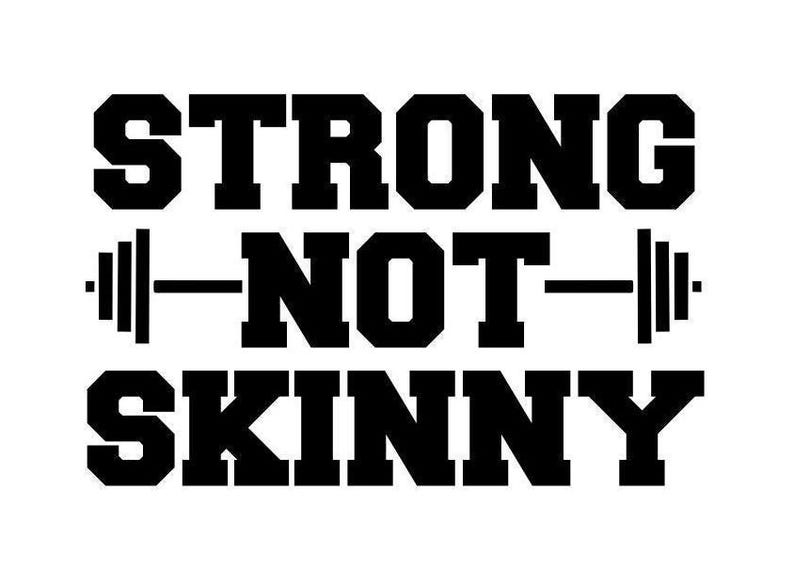 Strong Not Skinny - Etsy