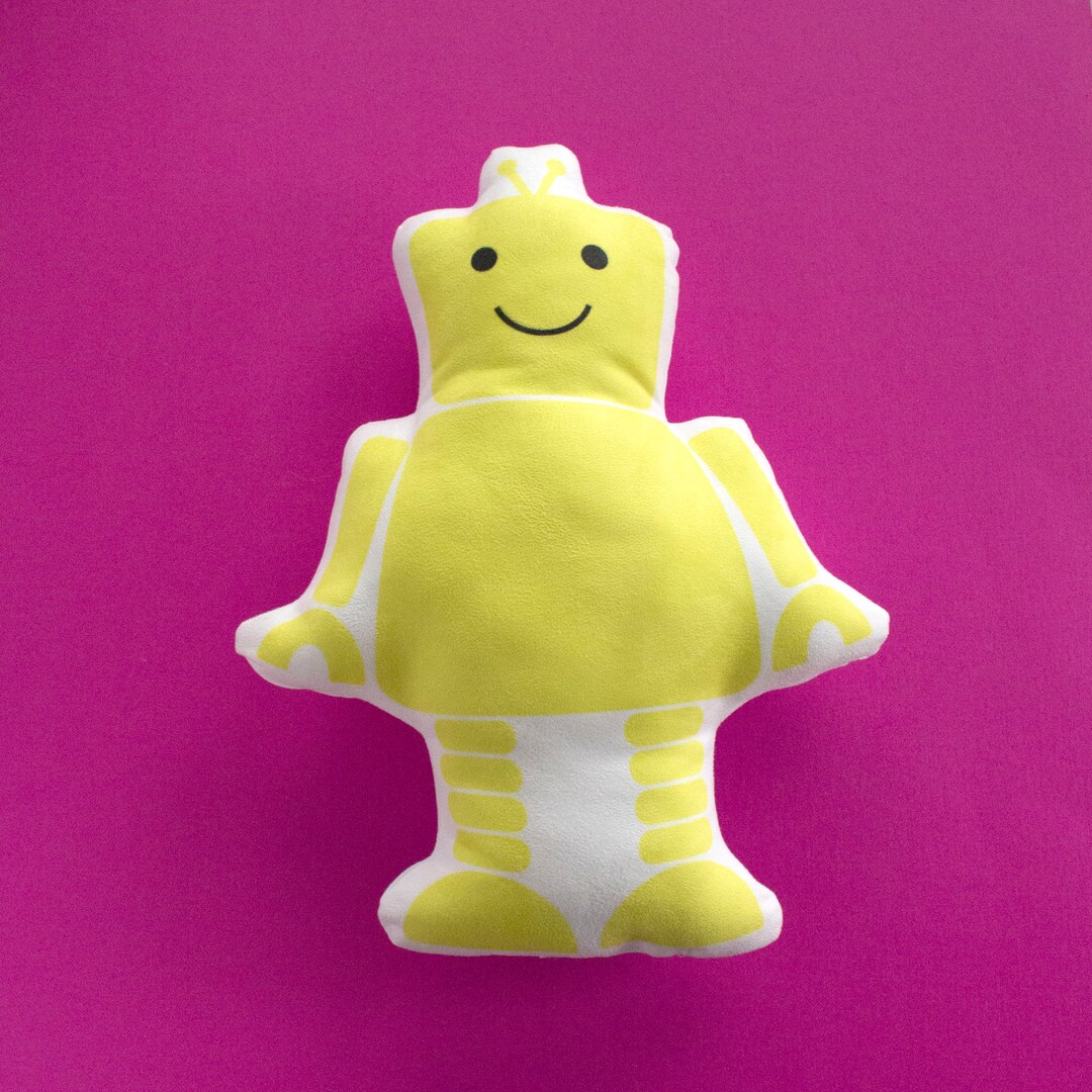 Robot, Robot Plush Pillow, Robot Pillow, Kids Pillow, Nursery Toy ...