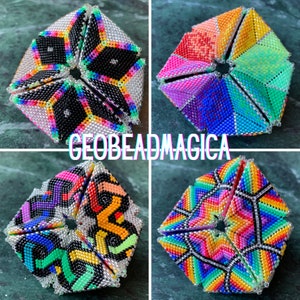 Over the Rainbow - Kaleidocycle Beading Pattern! - Etsy