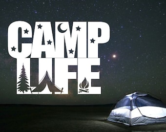 Camping decal | Etsy