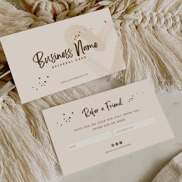 Referral Card - Etsy