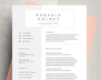 Free Resume Template - Etsy