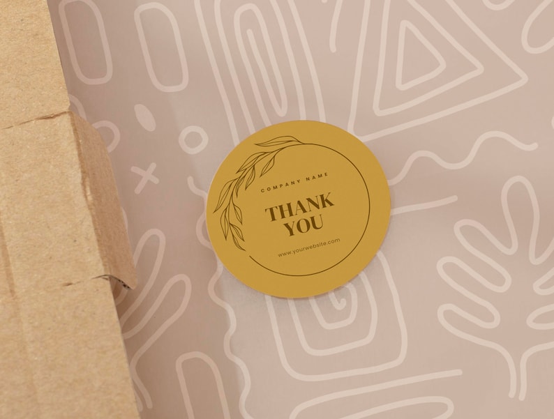 Editable Boho Aesthetic Labels for Canva Printable Business - Etsy