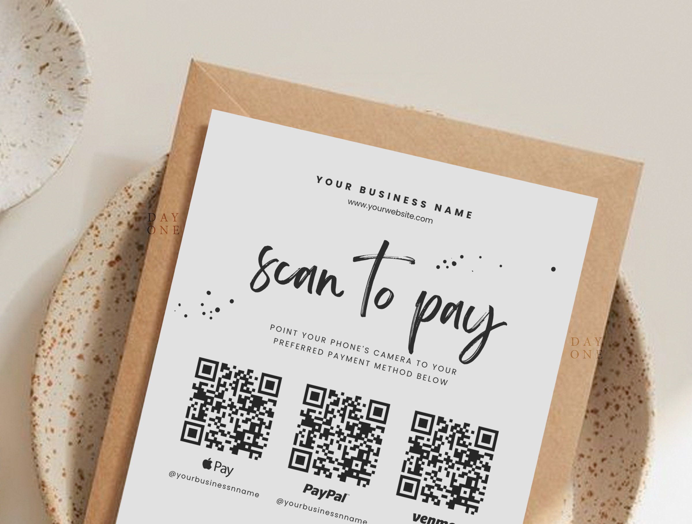 Scan to Pay Payment Method Sign Custom Small Business Sign - Etsy
