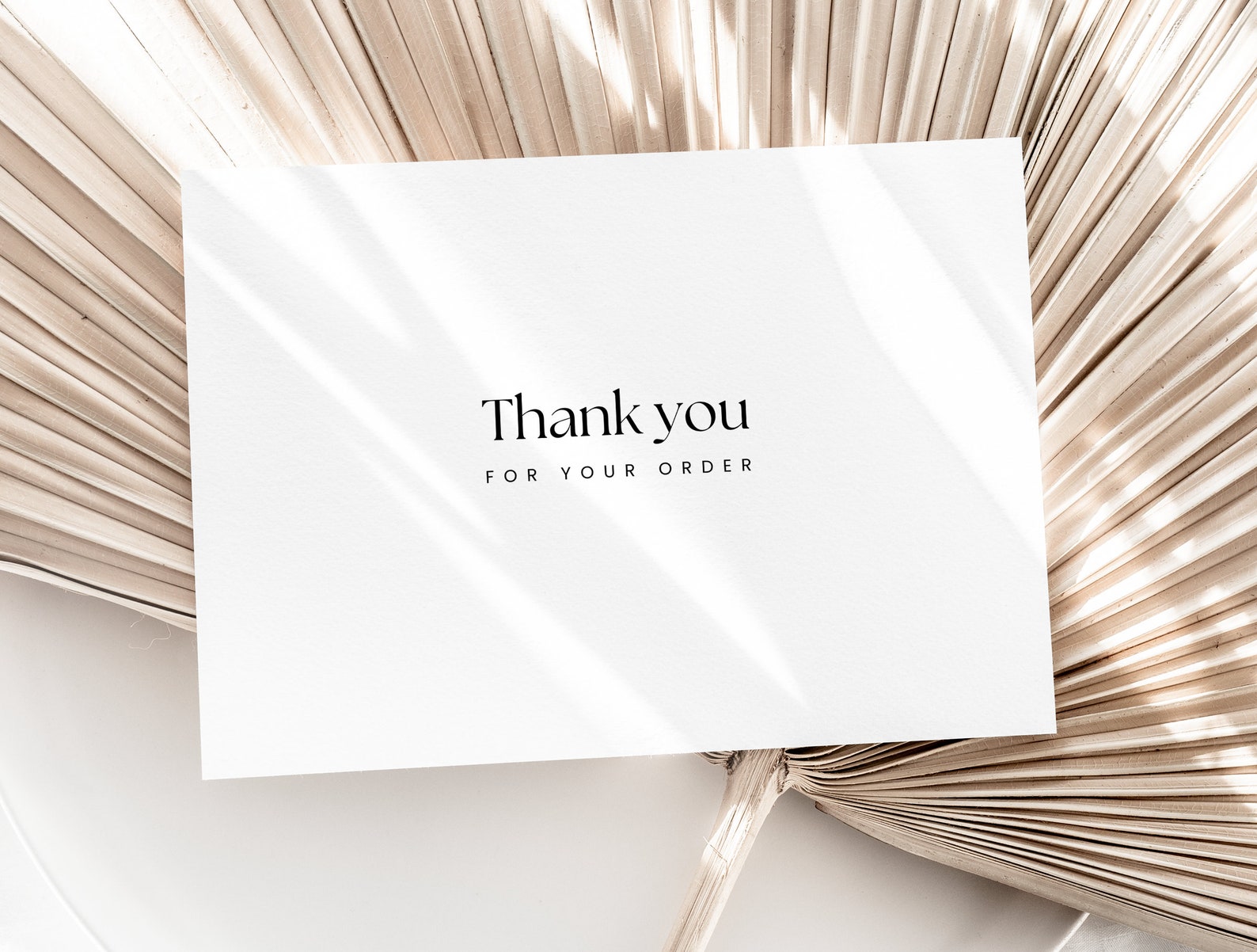 Minimalistic Business Thank You Card Template for Small - Etsy